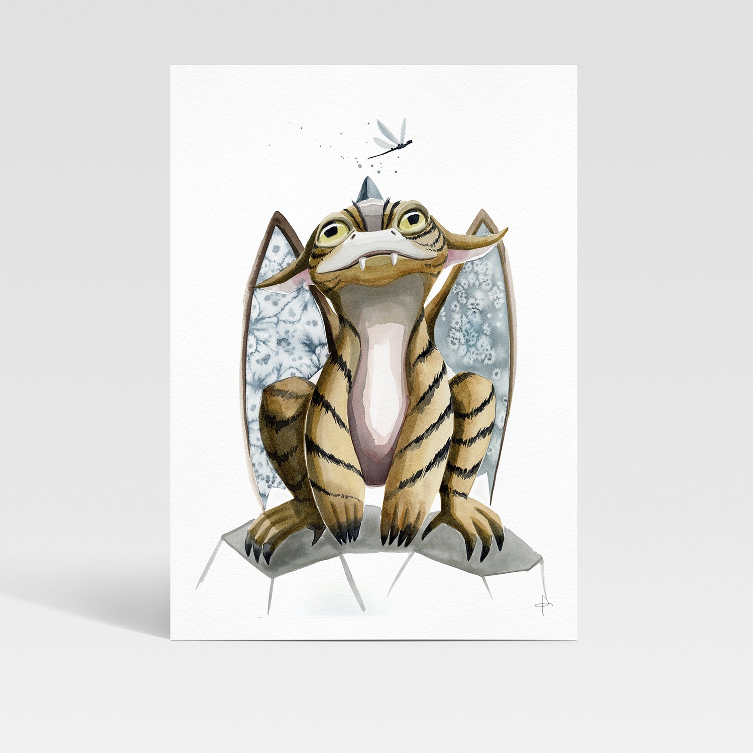 Cerulean Dragon Art Print - Wyrmspan Limited Edition A2/A3 - Blule ...